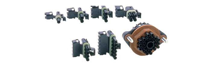 WEATHER PACK SEALED MALE CONNECTORS, WEATHER PACK SERIES SEALED, DELPHI ...